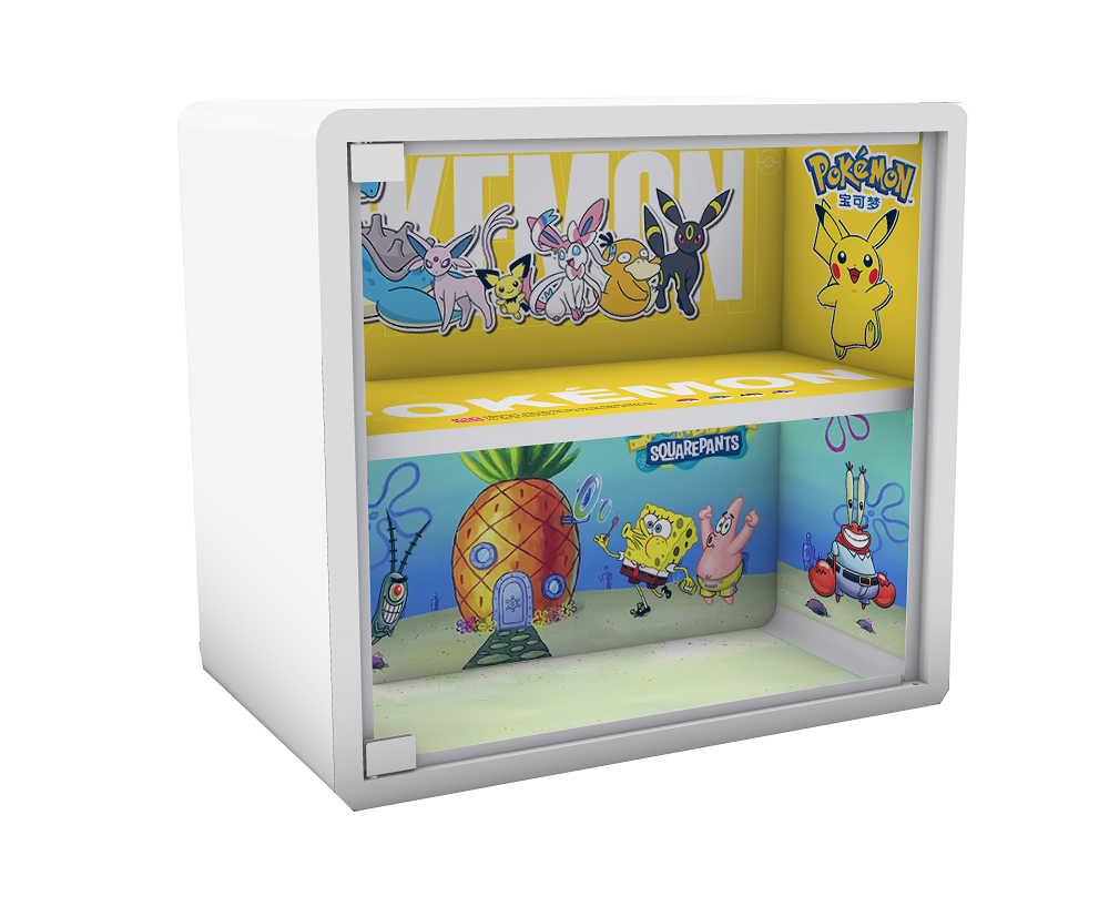 Damon Bear Metal Mini Gashapon Display Box (2 Sets) – Wangerbao