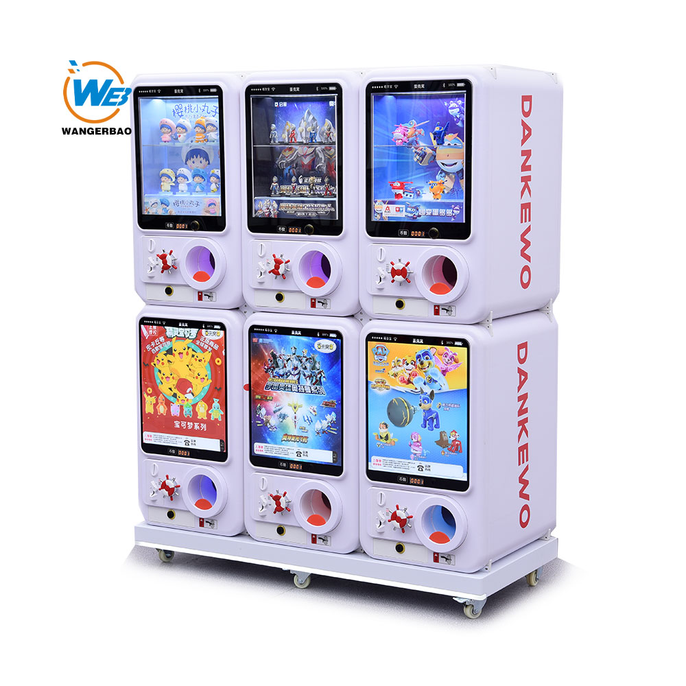 75mm White Mini Gashapon Machine – Toy Display by Dankewo