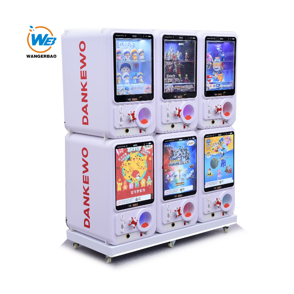 75mm White Mini Gashapon Machine – Toy Display by Dankewo