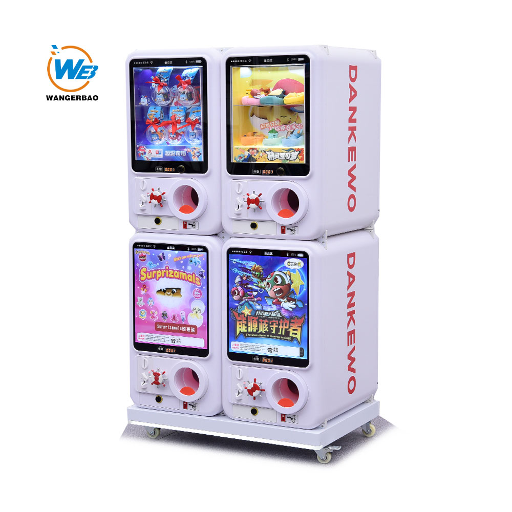 75mm White Mini Gashapon Machine – Toy Display by Dankewo