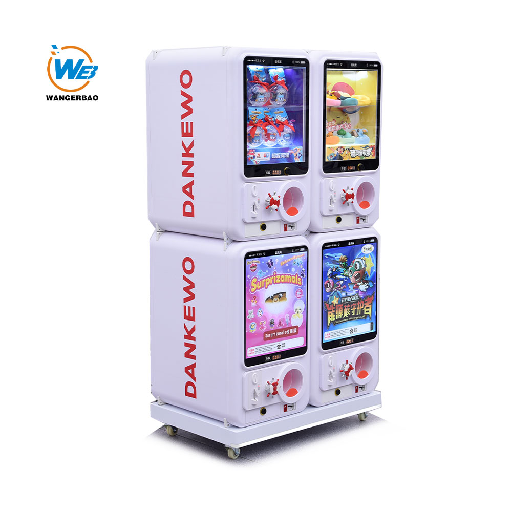 75mm White Mini Gashapon Machine – Toy Display by Dankewo