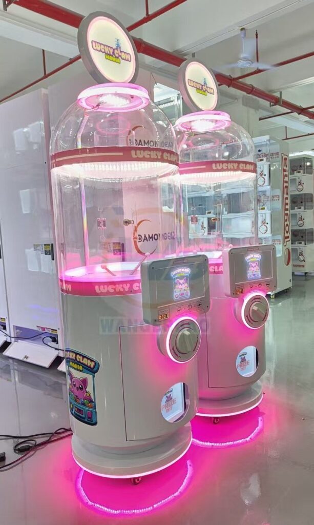 Orange Capsule-Shaped Gashapon Machine – Acrylic Poster Display