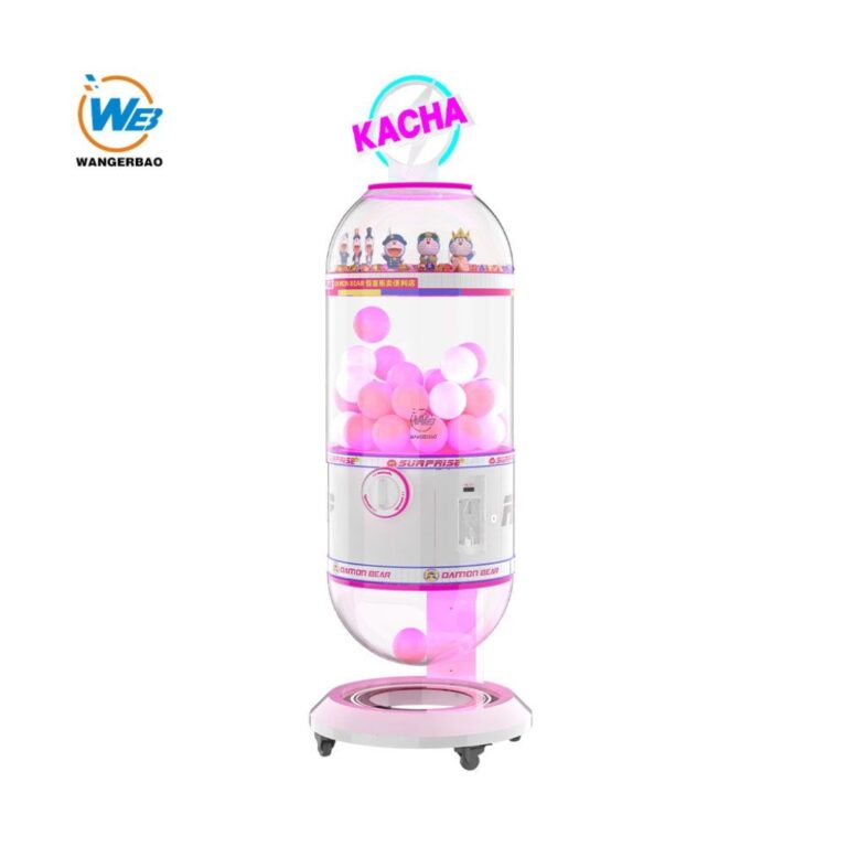 Pink Capsule Gashapon Machine – No Screen | Eye-Catching Design