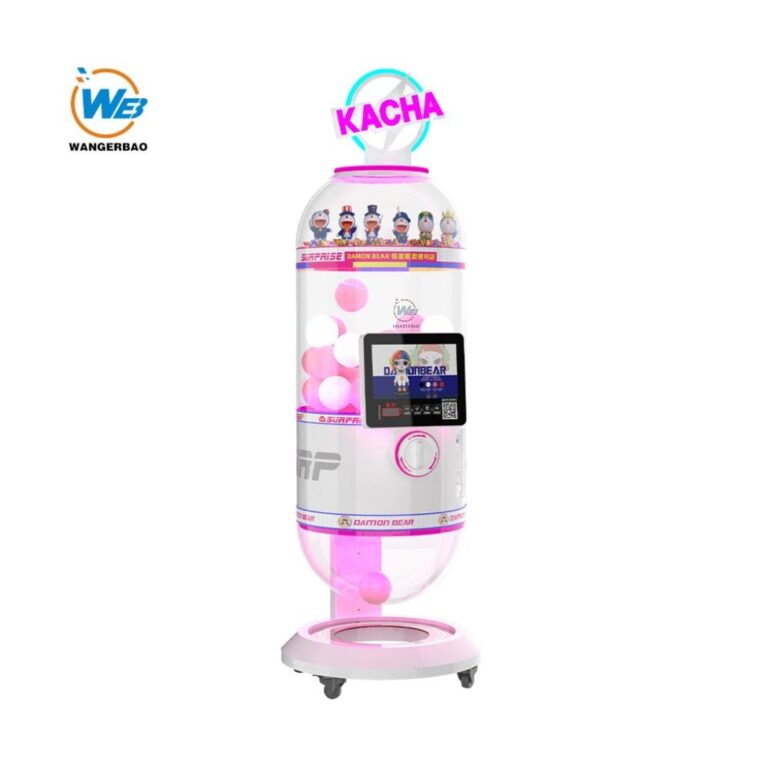 Pink Capsule Gashapon Machine – With Screen | Interactive Vending