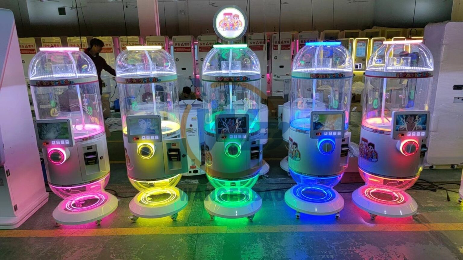 Pink Capsule Gashapon Machine – With Screen | Interactive Vending
