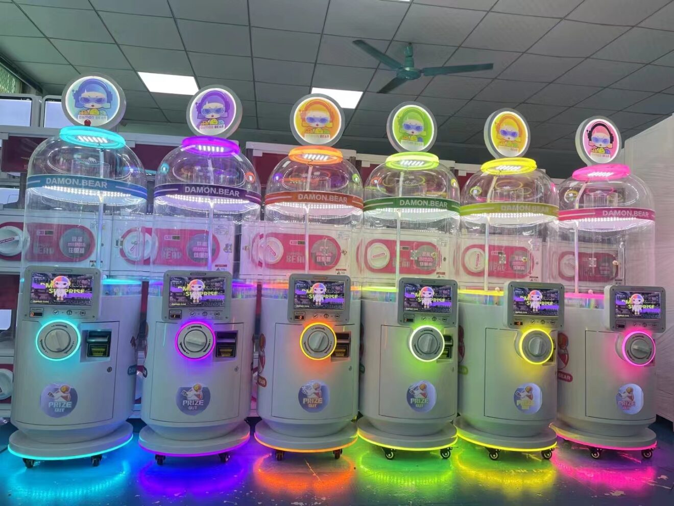 Orange Capsule-Shaped Gashapon Machine – Acrylic Poster Display