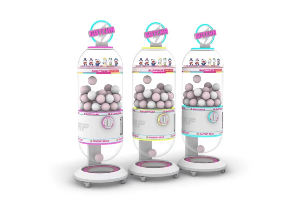 Pink Capsule Gashapon Machine – No Screen | Eye-Catching Design