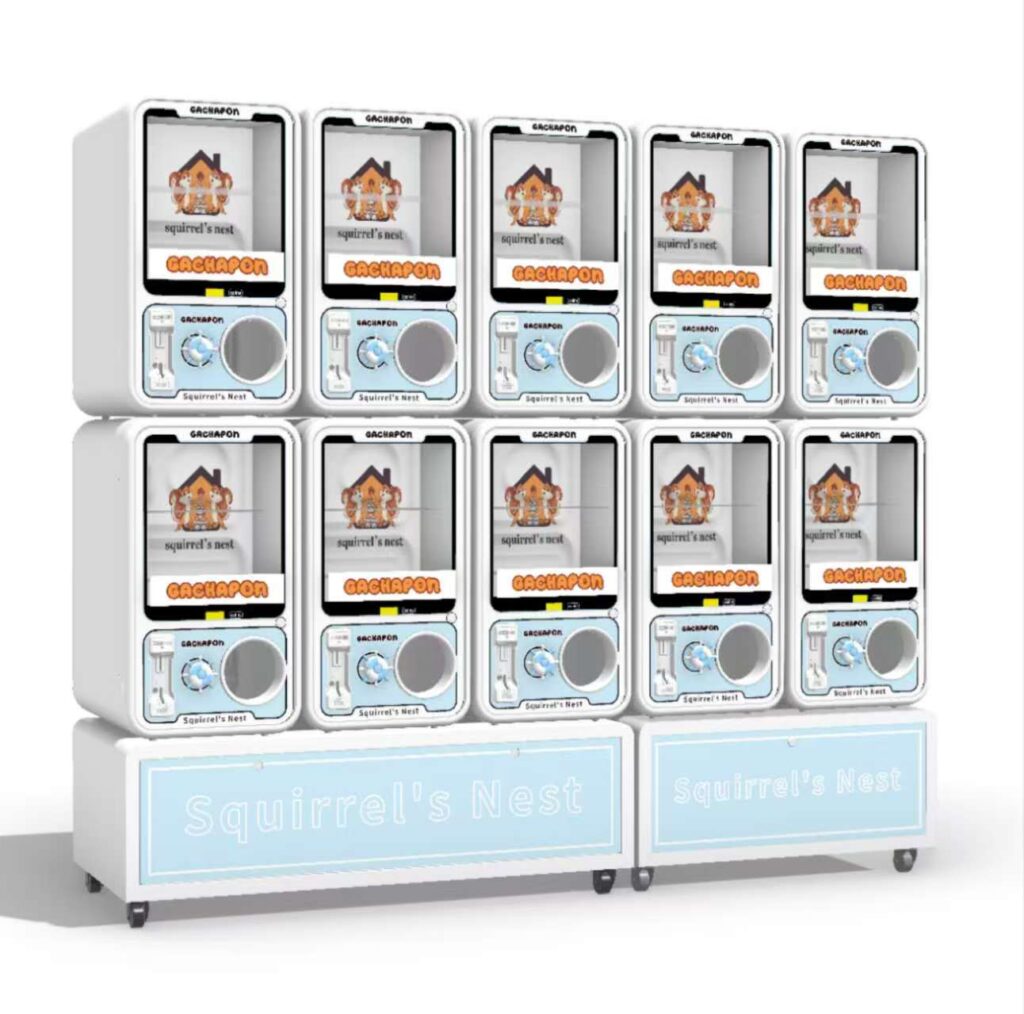 Dankewo Blue Metal Gashapon Machine – Video Display Edition