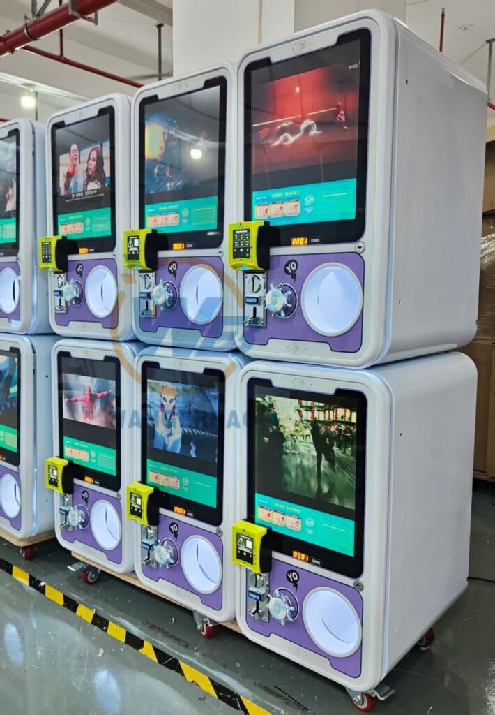 Dankewo Blue Metal Gashapon Machine – Video Display Edition