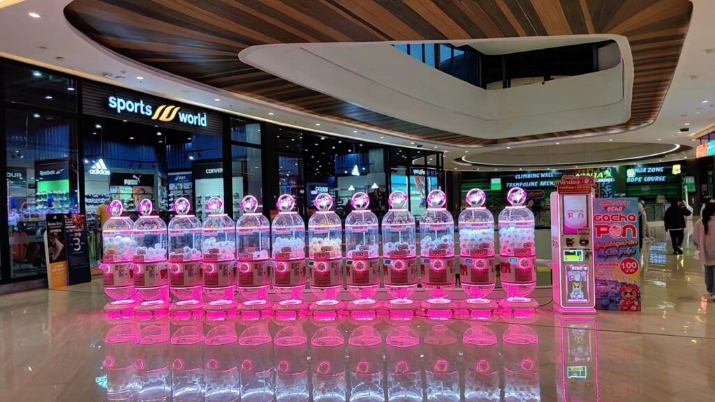 Pink Capsule Gashapon Machine – With Screen | Interactive Vending