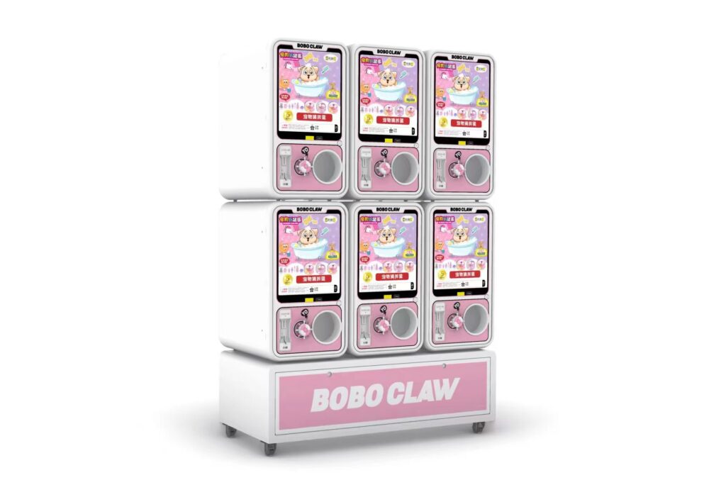 Pink Metal Gashapon Machine – Poster Display | 100mm Size