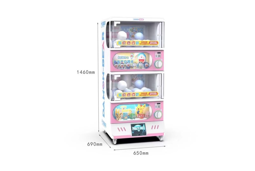 1.46m Double-Deck Blue Gashapon Machine – |TopGacha