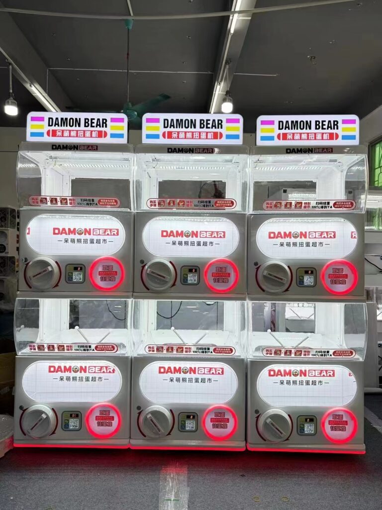 Gacha Machine-2024 Brand New Double-deck 4-Cabinet Capsule Vending ...