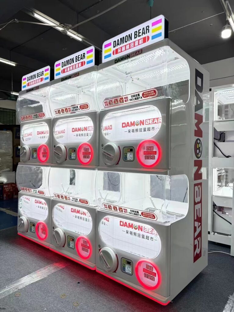 Gacha Machine-2024 Brand New Double-deck 4-Cabinet Capsule Vending ...