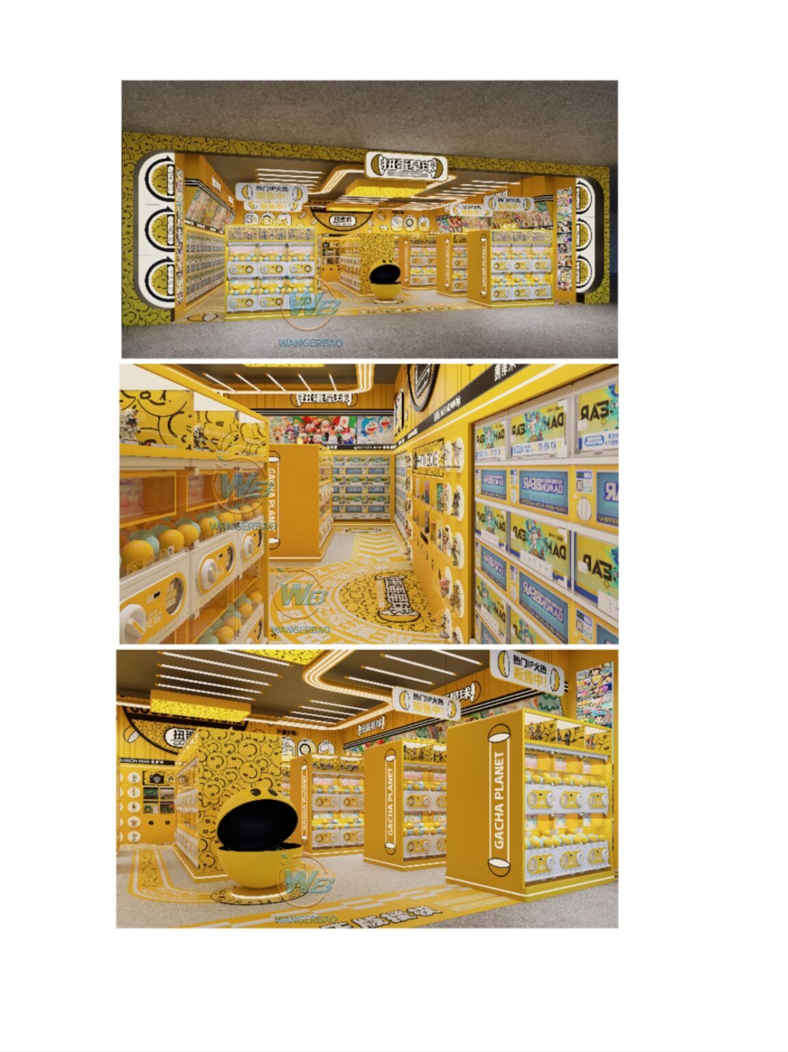 Gacha Machines Store Design - WANGERBAO